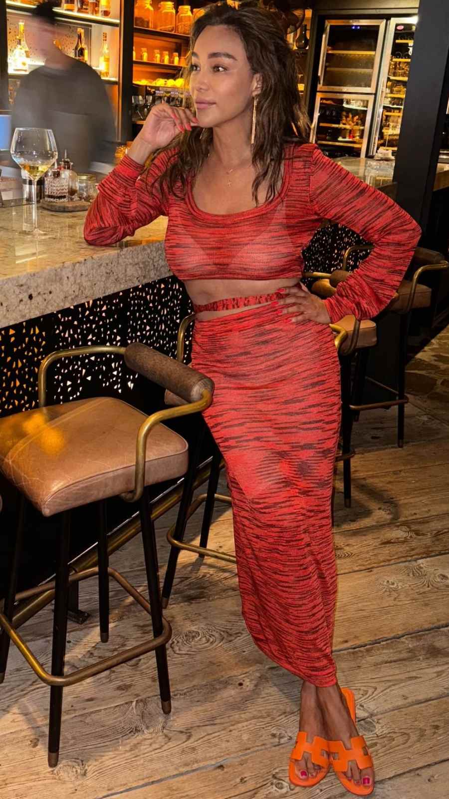 Verona Pooth im durchsichtigen Look - BH-Blitzer inklusive