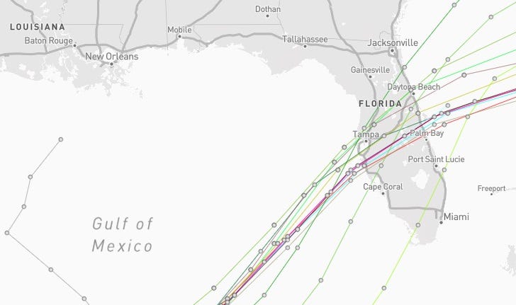 Hurricane Milton: Here's the latest spaghetti models ahead of Wednesday ...