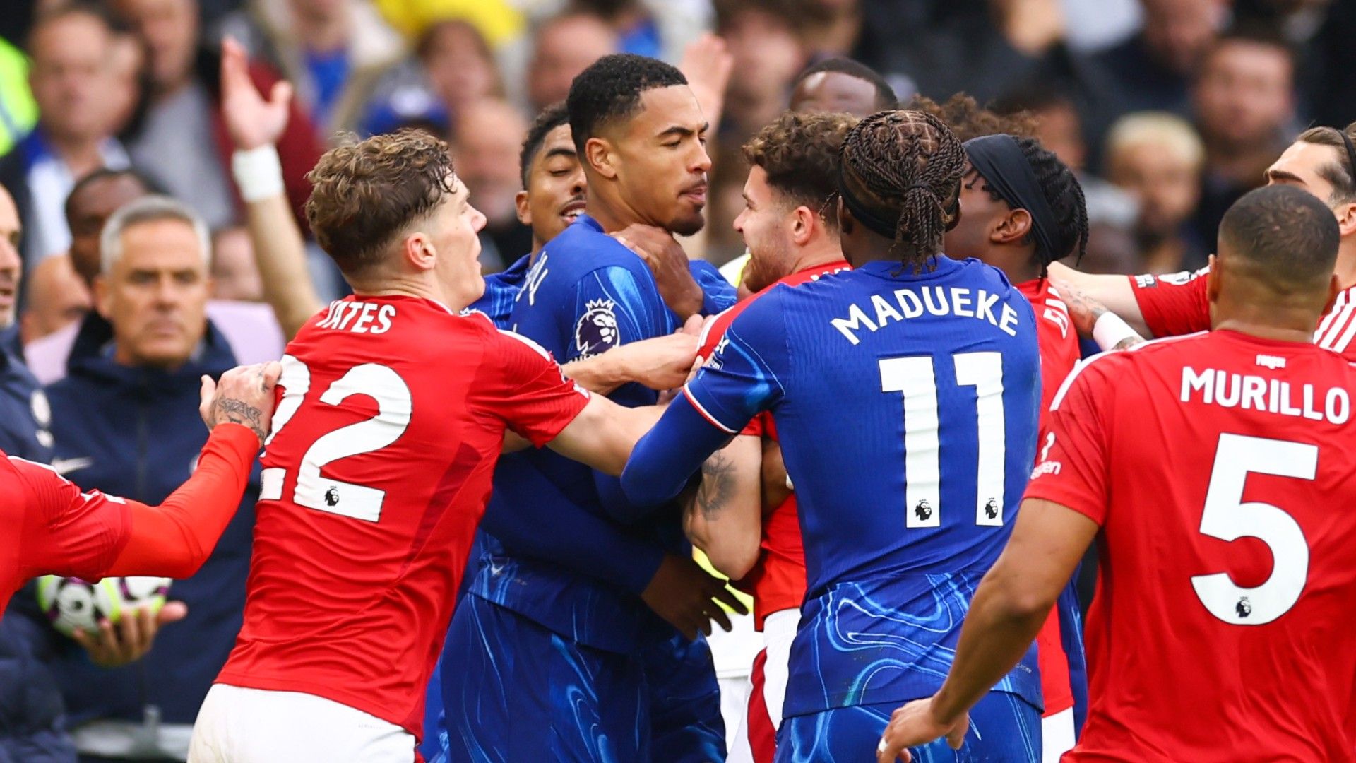 Une grosse échauffourée : les photos de la scène honteuse