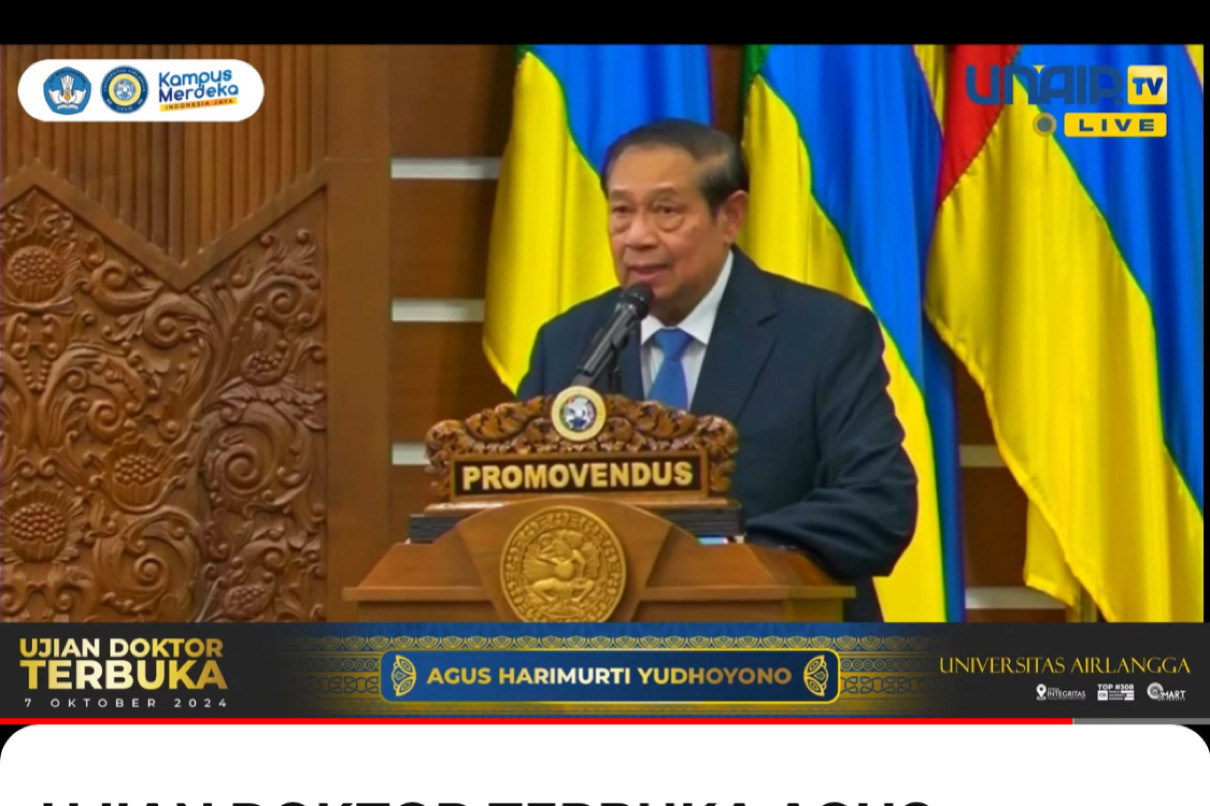 SBY Pastikan Tidak Cawe-cawe dalam Ujian Doktoral AHY di Unair SBY Pastikan Tidak Cawe-cawe dalam Ujian Doktoral AHY di Unair