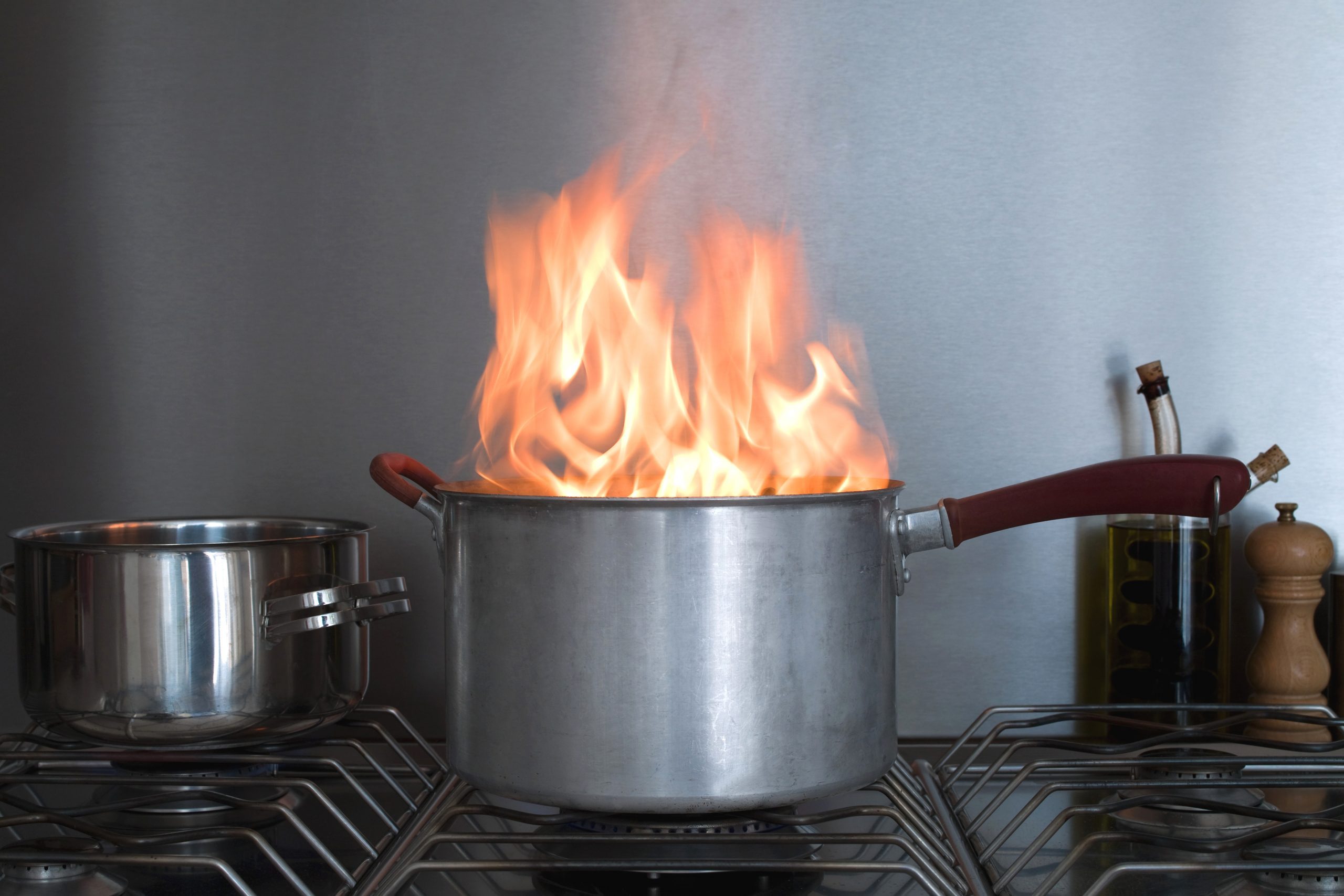 How to Safely Put Out a Grease Fire