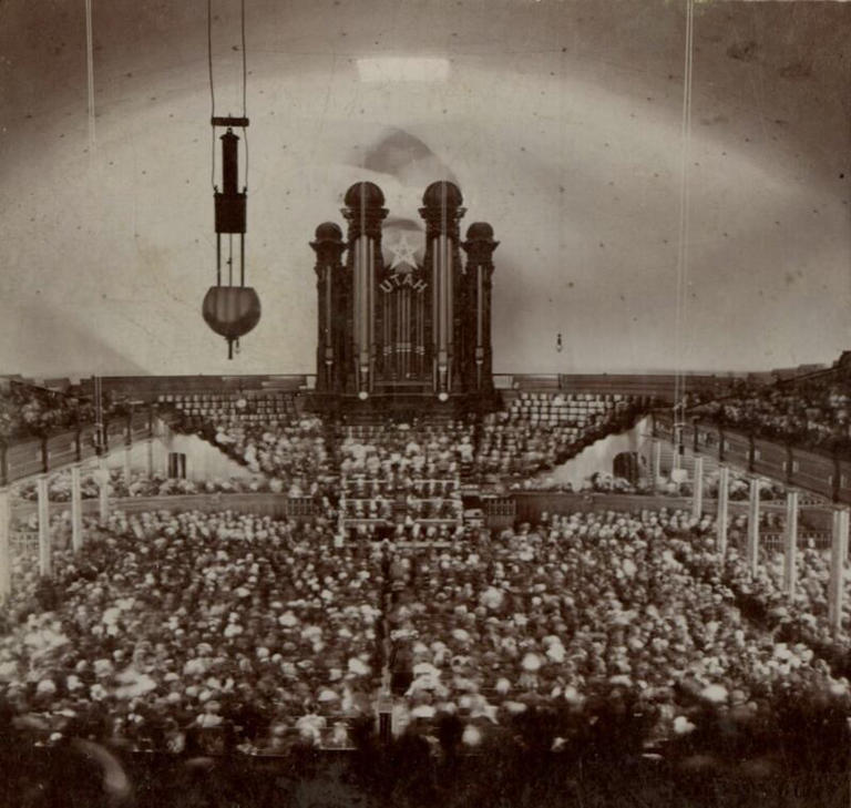 Deseret News archives: General conference in 1867 was first held in ...