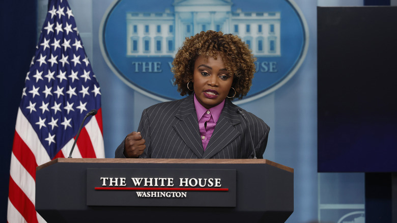 Don Jr. Calls Out Press Secretary Karine Jean-Pierre For A Fashion Fail ... Don Jr. Calls Out Press Secretary Karine Jean-Pierre For A Fashion Fail ...