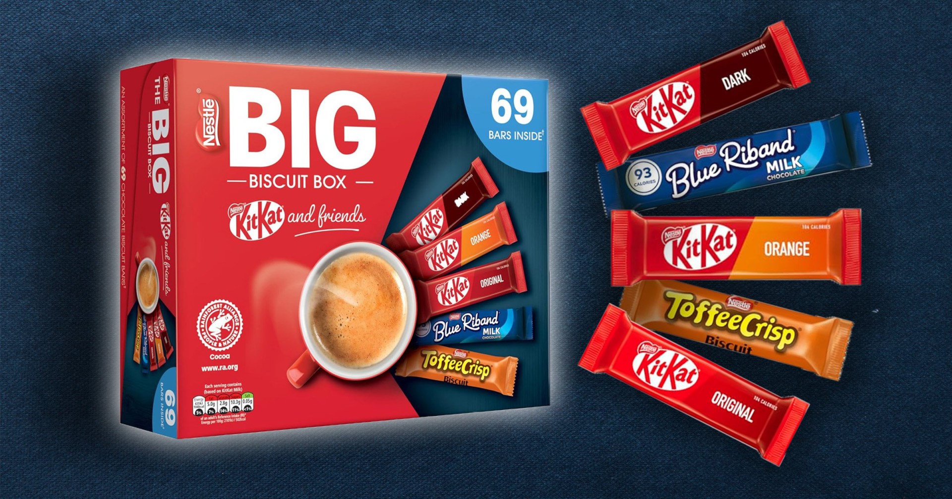 Grab 1.36kg of chocolate bars for 36 percent off now