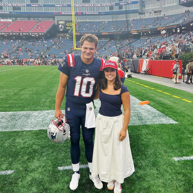Quarterback Drake Maye and Ann Michael Hudson's Relationship Timeline Quarterback Drake Maye and Ann Michael Hudson's Relationship Timeline