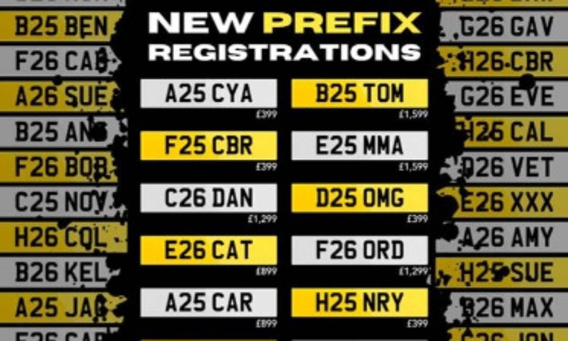 DVLA releases new personalised registration numbers with over 150,000 ...