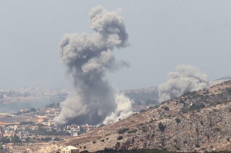 Israel strikes Beirut southern suburbs after Hezbollah launches