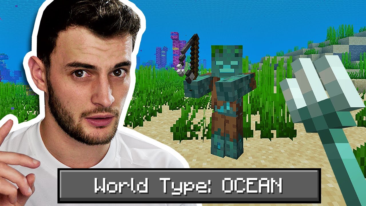 Can you beat Minecraft in an all ocean world challenge?