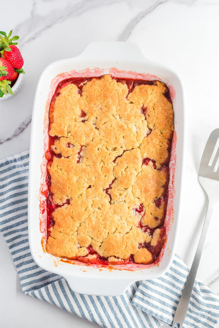 Fresh Strawberry Cobbler