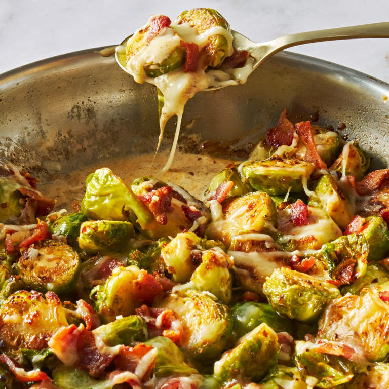 This cheesy Brussels sprout bake is the holiday side that even the ...