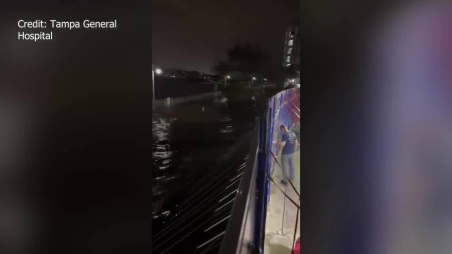WATCH: Aquafence protects Tampa General Hospital from heavy flooding ... WATCH: Aquafence protects Tampa General Hospital from heavy flooding ...