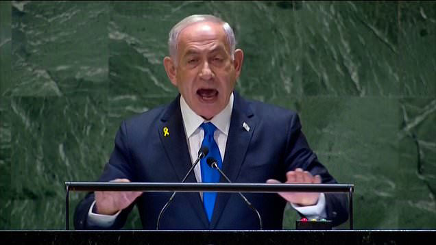 Moment diplomats walk out as Netanyahu begins his speech at the UN Moment diplomats walk out as Netanyahu begins his speech at the UN