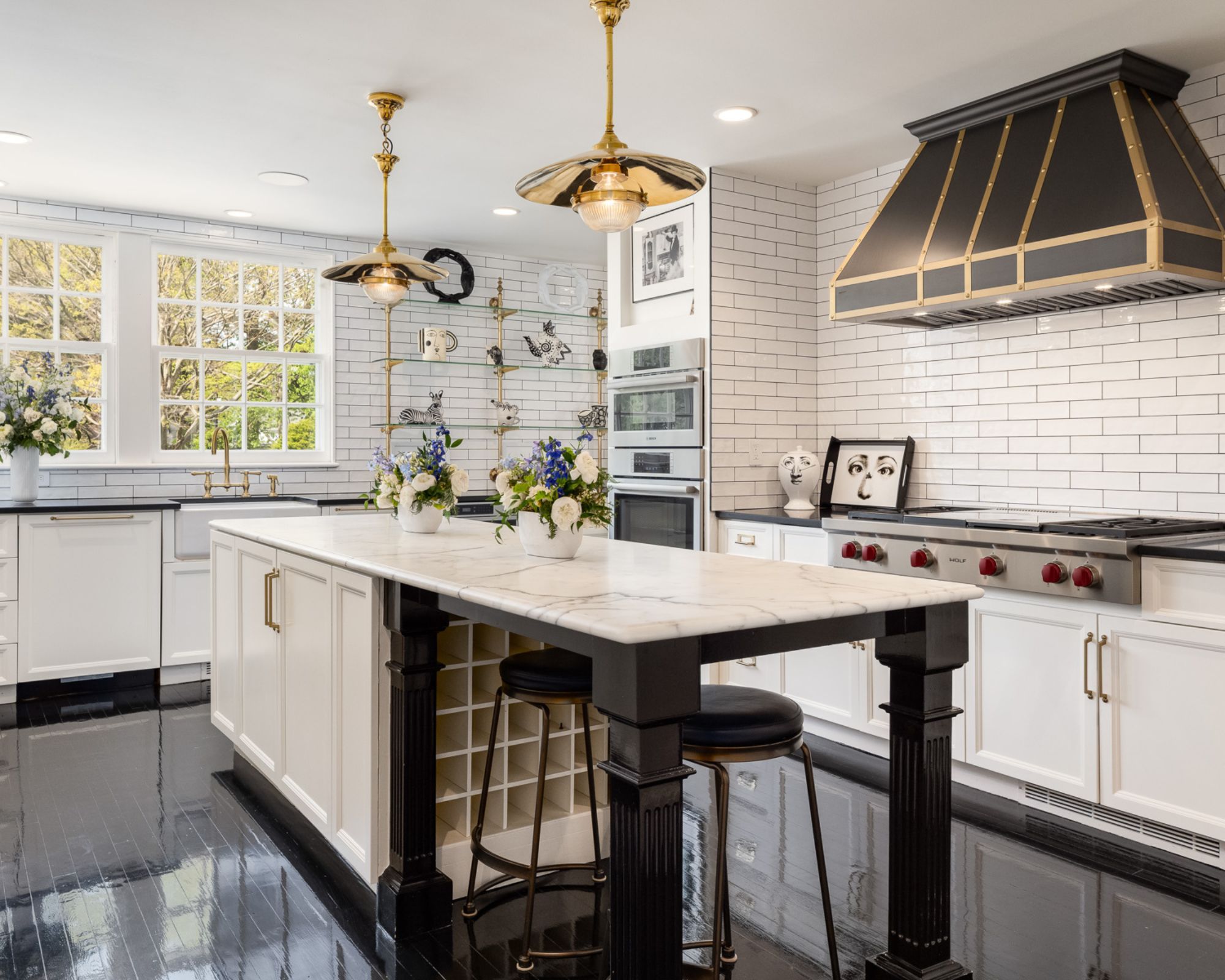 Don Johnson's kitchen is sleek and elevated thanks to its timeless ...