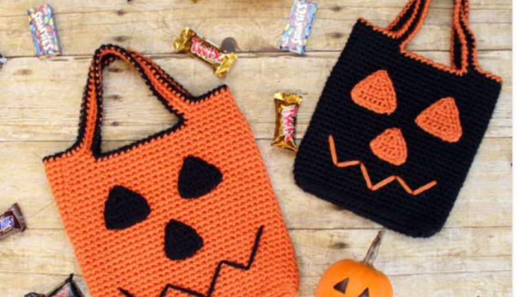 Crochet Halloween Treat Bag Patterns