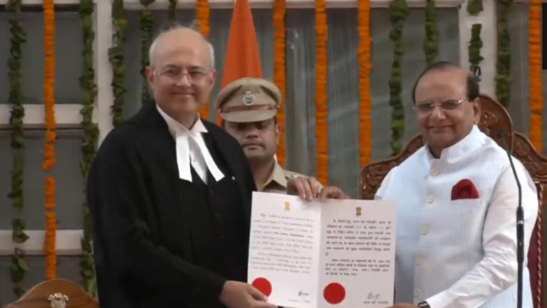 Justice Manmohan Takes Oath As Chief Justice Of Delhi High Court Justice Manmohan Takes Oath As Chief Justice Of Delhi High Court