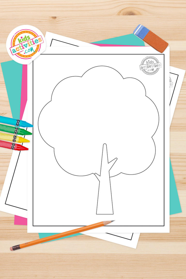 Tree Outline Printable For Kids