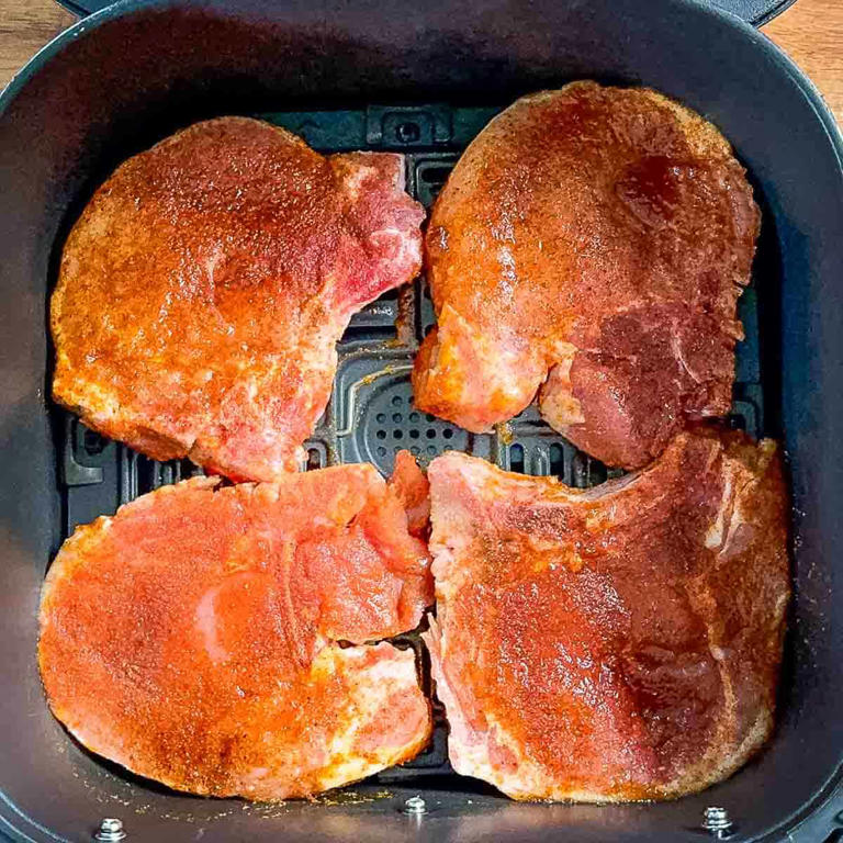 Juicy Air Fryer Bone In Pork Chops