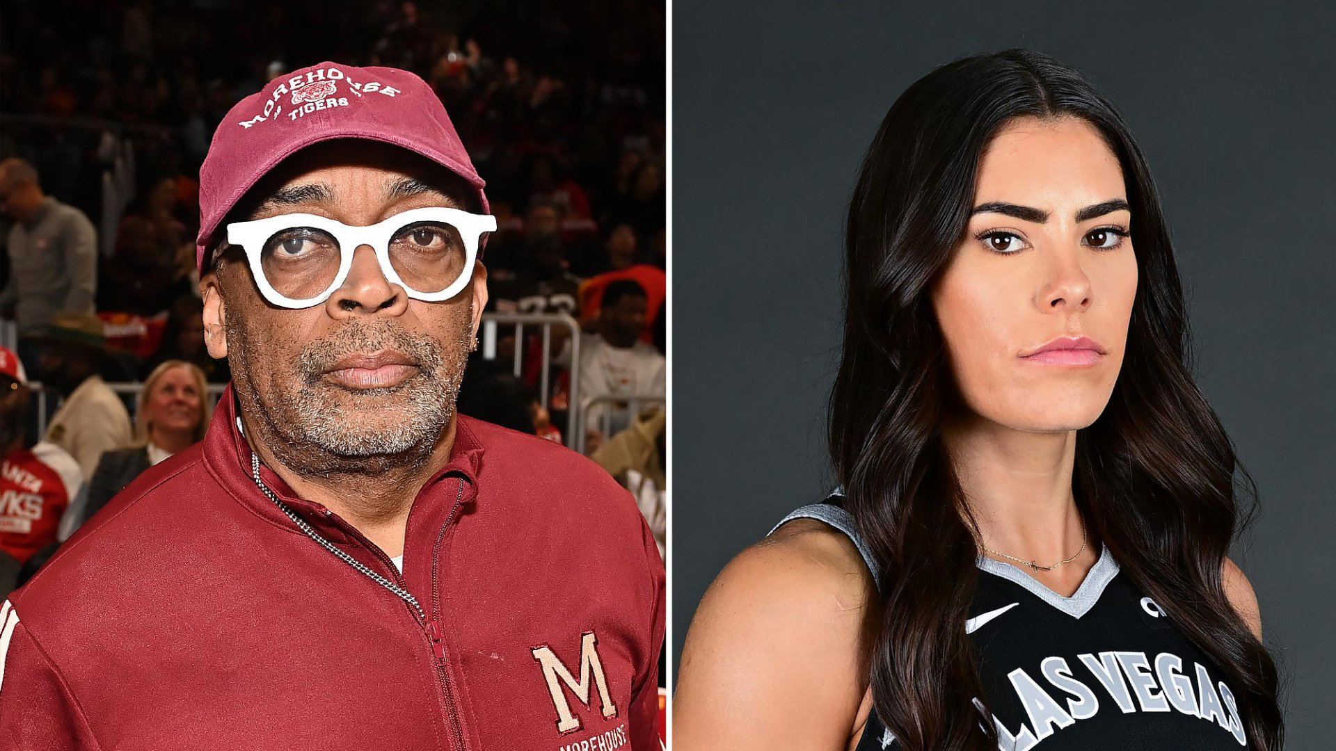 Spike Lee, WNBA Star Kelsey Plum Trash Talk Courtside at Aces-Liberty Game Spike Lee, WNBA Star Kelsey Plum Trash Talk Courtside at Aces-Liberty Game