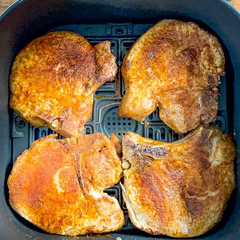 Juicy Air Fryer Bone In Pork Chops