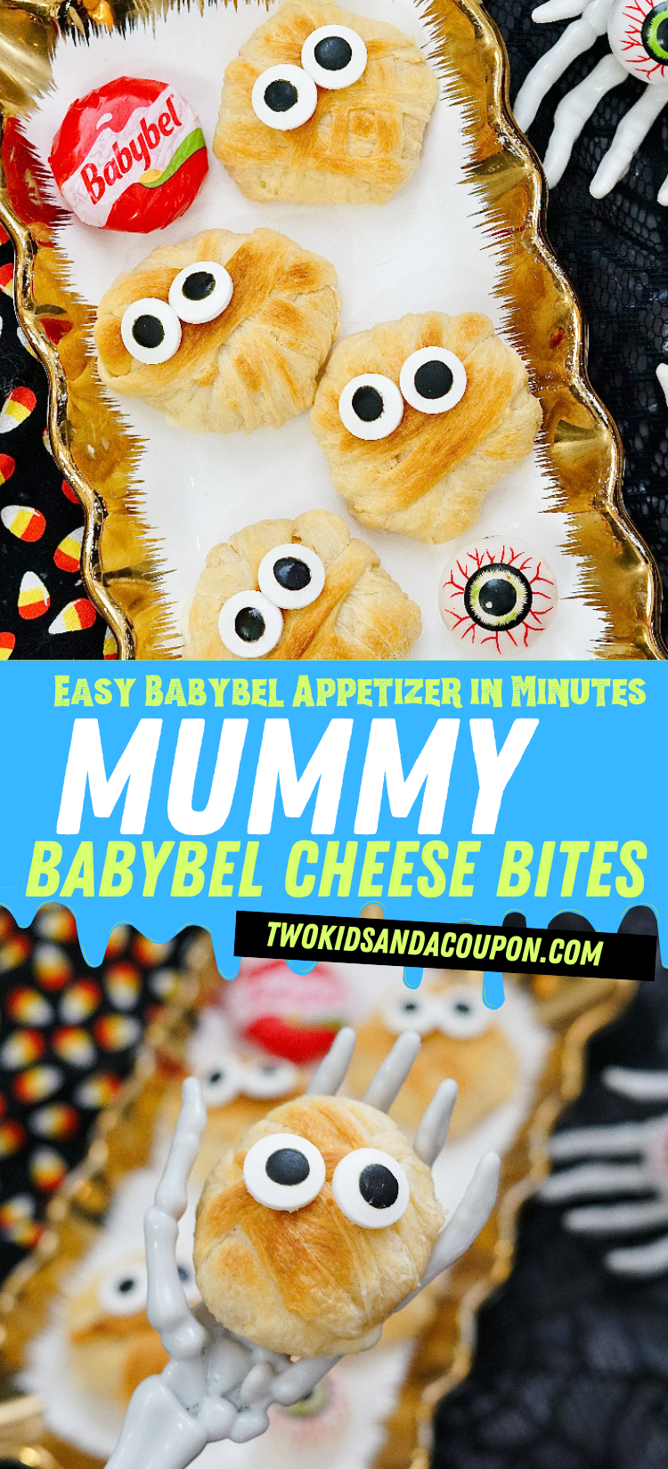 3 Ingredient Babybel Halloween Mummy Appetizer