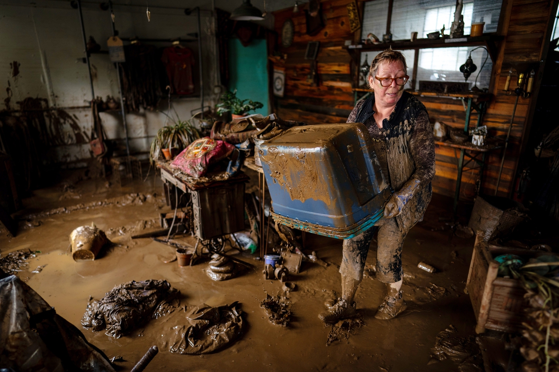 Haunting photos show human consequences of Hurricane Helene in Asheville