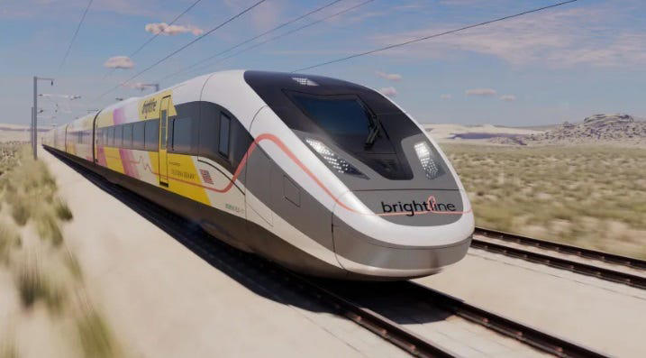 Brightline West So Cal-to-Vegas high-speed rail investigation work ...