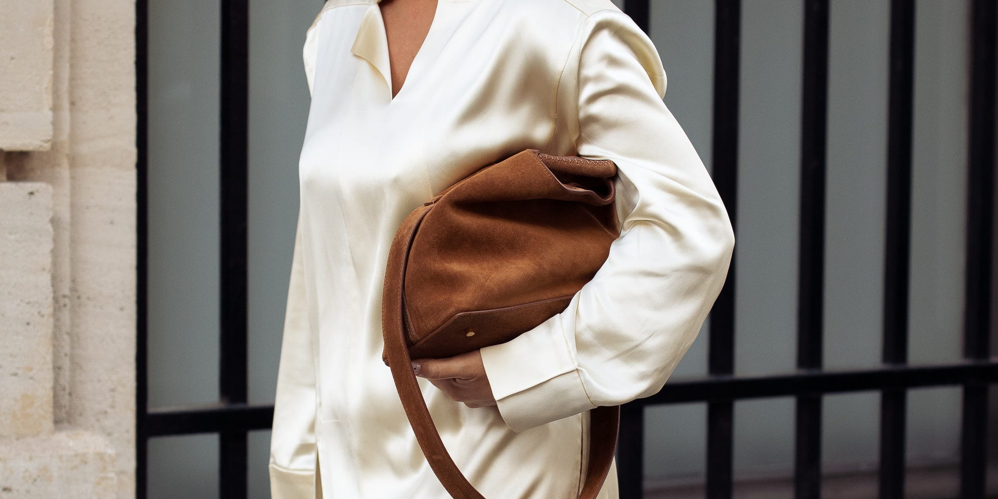 Suede is the sophisticated bag trend to know this season