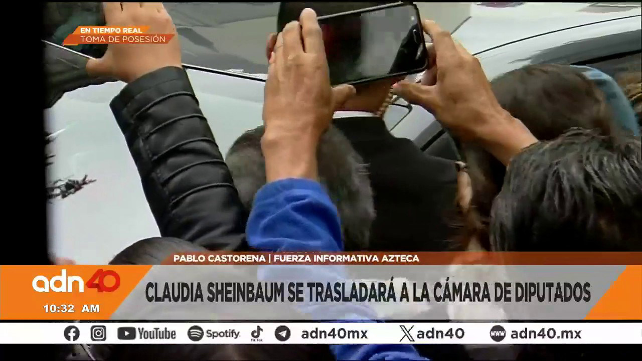 Claudia Sheinbaum sale de su casa y se dirige a la Cámara de Diputados ... Claudia Sheinbaum sale de su casa y se dirige a la Cámara de Diputados ...