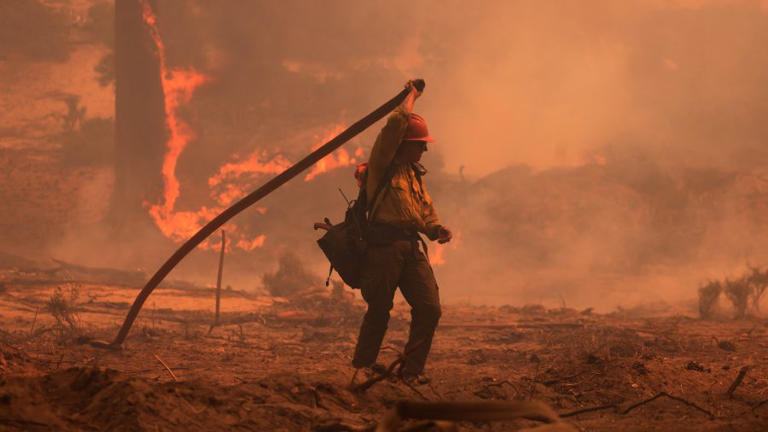 Crews making progress on Southern California’s 44,000-acre Line Fire