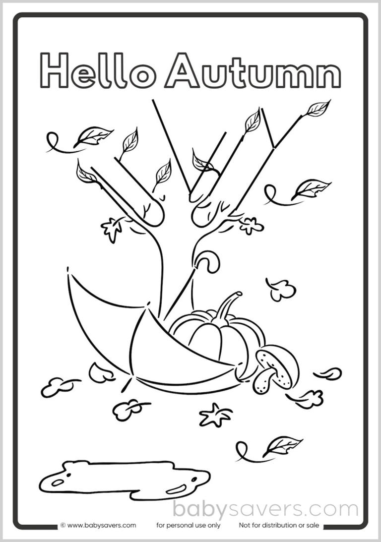 Fall Coloring Pages: Fun Free Printables for Kids