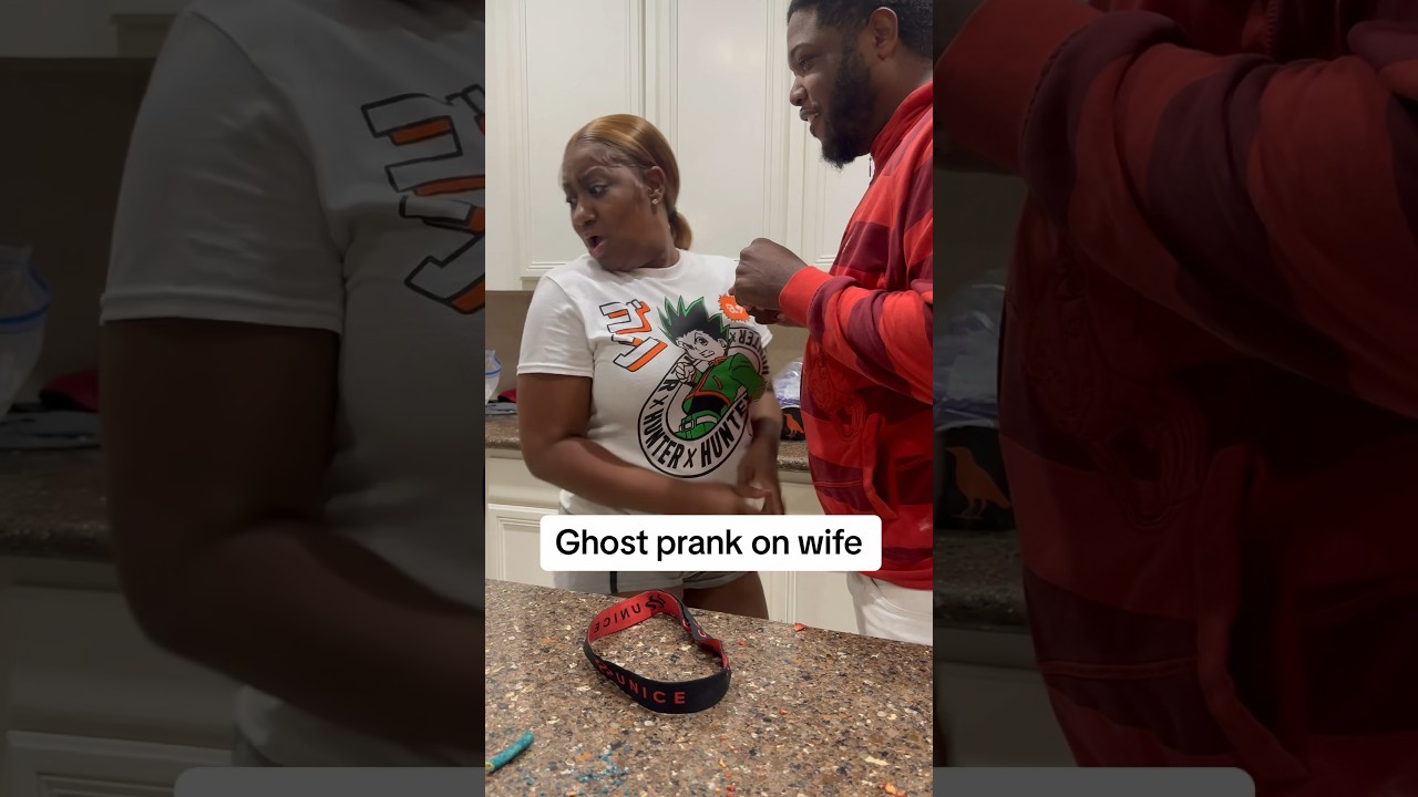 Dad pulls a ghost prank on the family