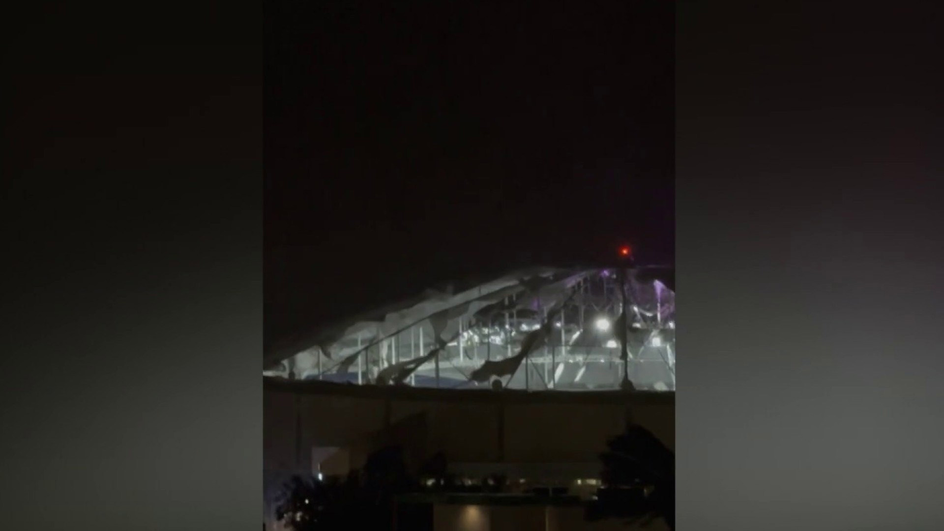 Wind from Hurricane Milton tears apart roof of Tampa's Tropicana Field Wind from Hurricane Milton tears apart roof of Tampa's Tropicana Field