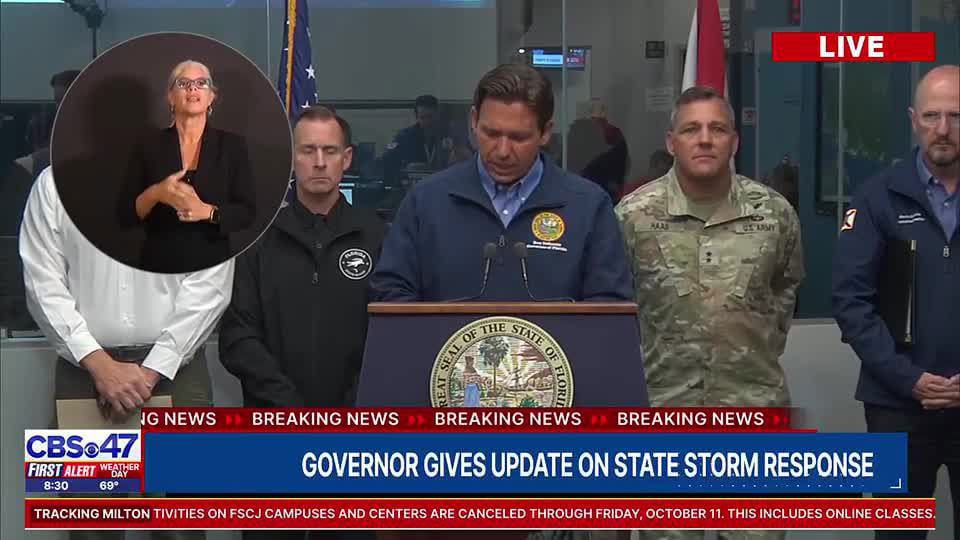 DeSantis Hurricane Milton damage report, storm assessment DeSantis Hurricane Milton damage report, storm assessment