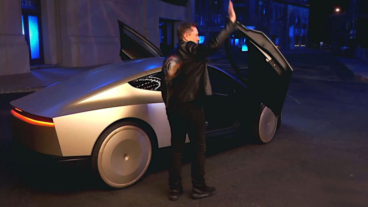 Elon Musk unveils long-awaited Tesla Cybercab self-driving robotaxi Elon Musk unveils long-awaited Tesla Cybercab self-driving robotaxi
