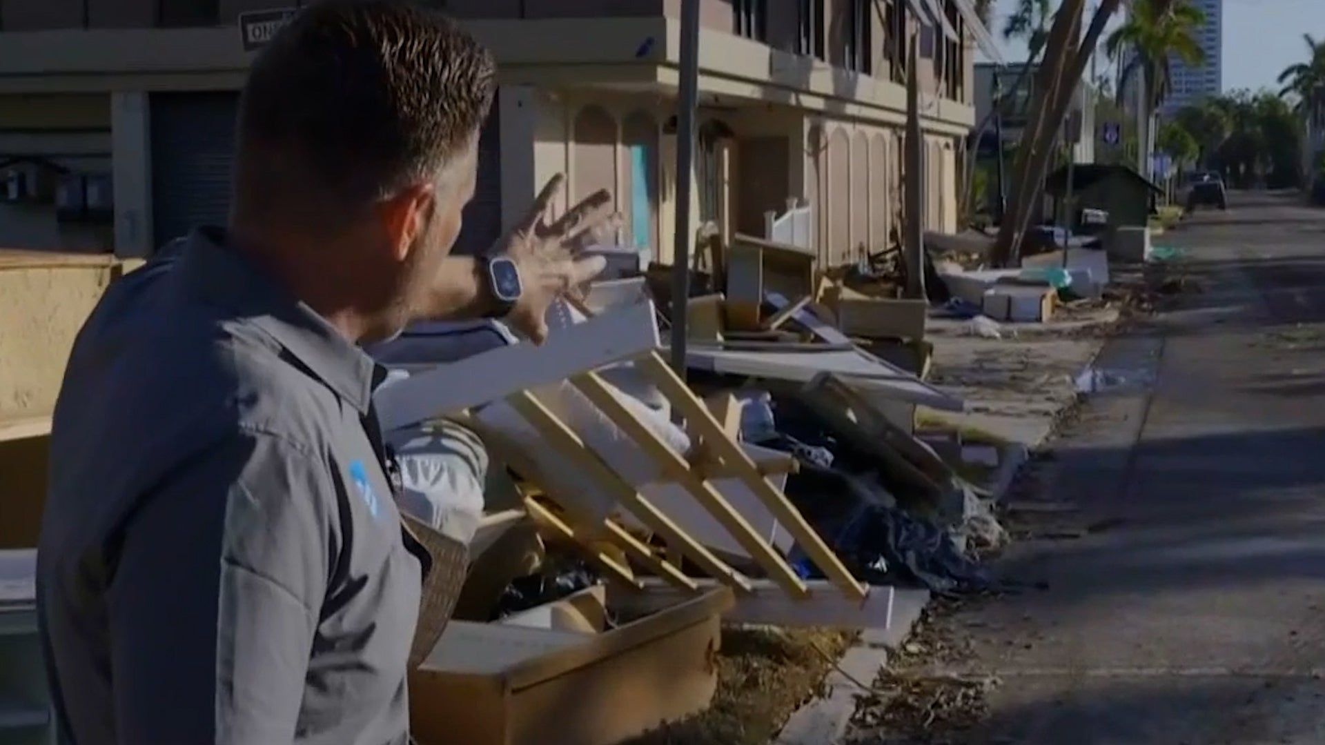 Lido Key Piled High With Debris After Helene And Milton