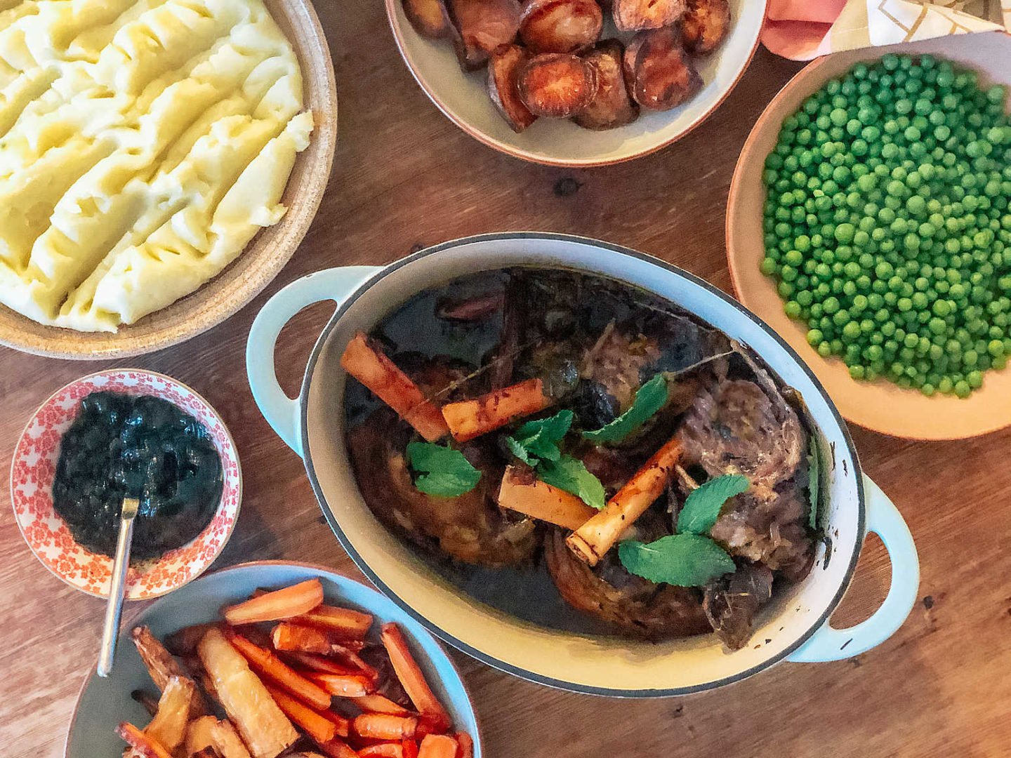 The Perfect Easter Lamb Recipe, Minted Slow Cooker Lamb Shank With Mint ...