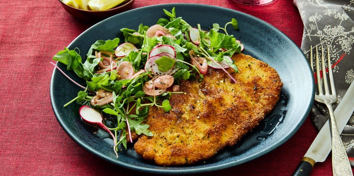 Crispy Chicken Schnitzel is Weeknight-Friendly