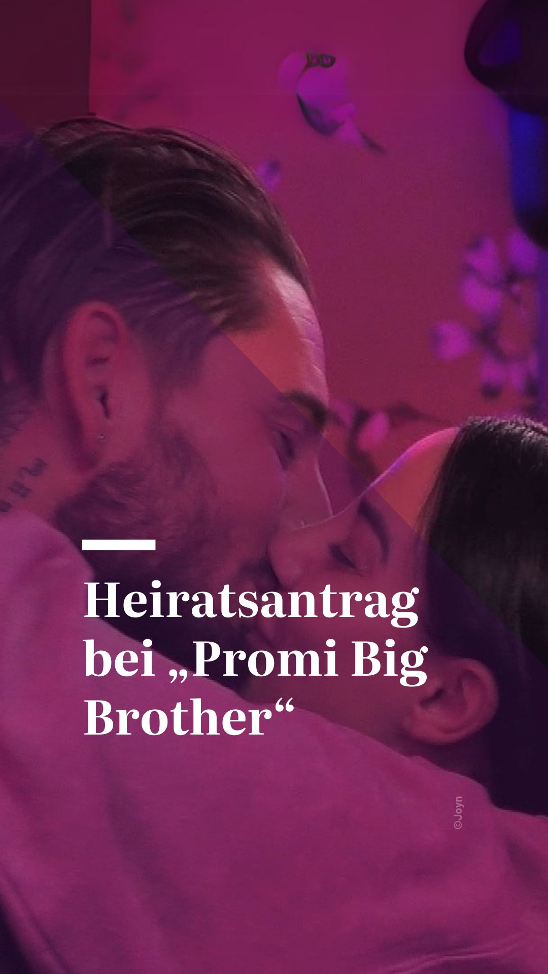 Heiratsantrag bei „Promi Big Brother“