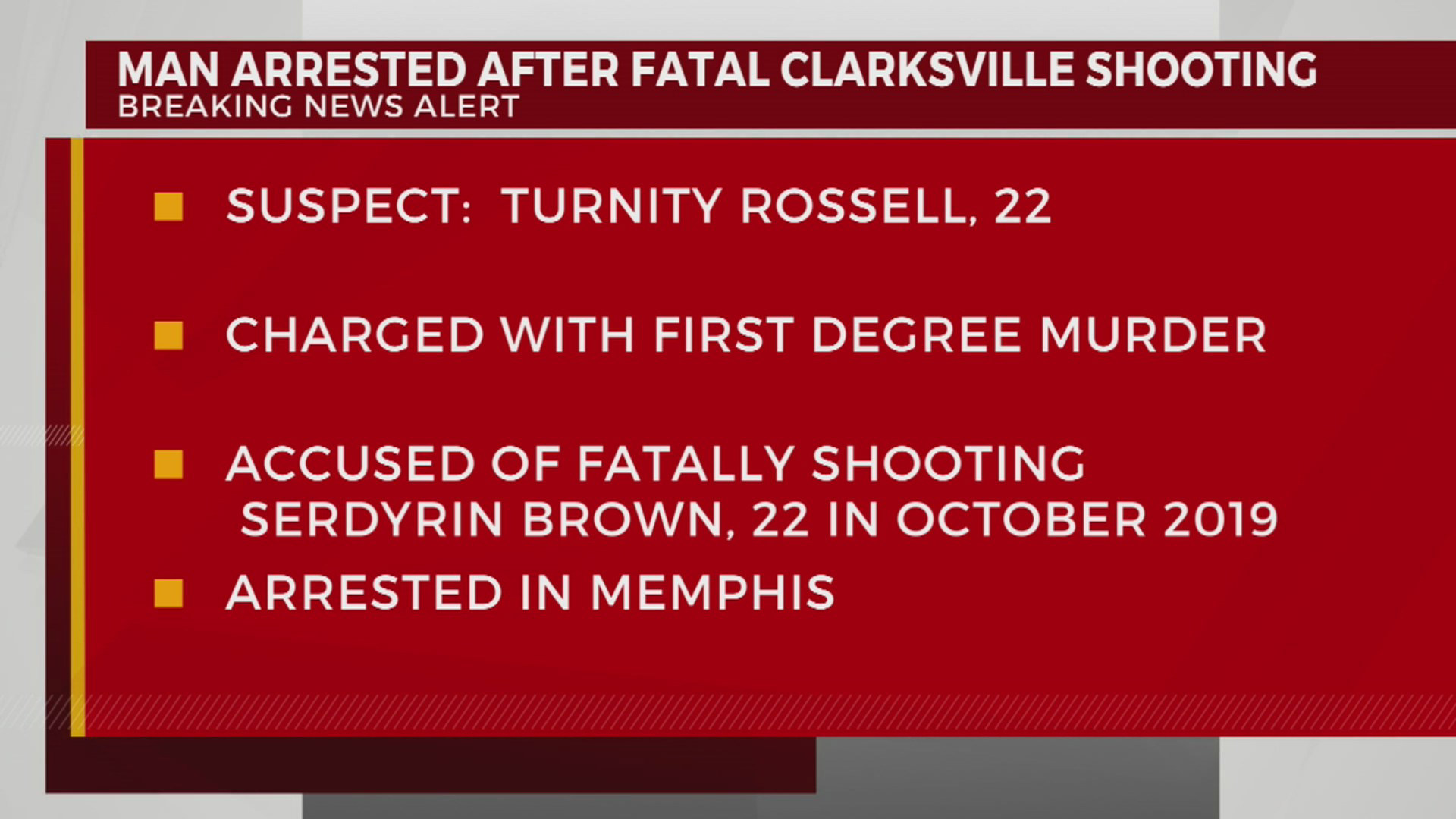 Man arrested after fatal Clarksville shooting Man arrested after fatal Clarksville shooting