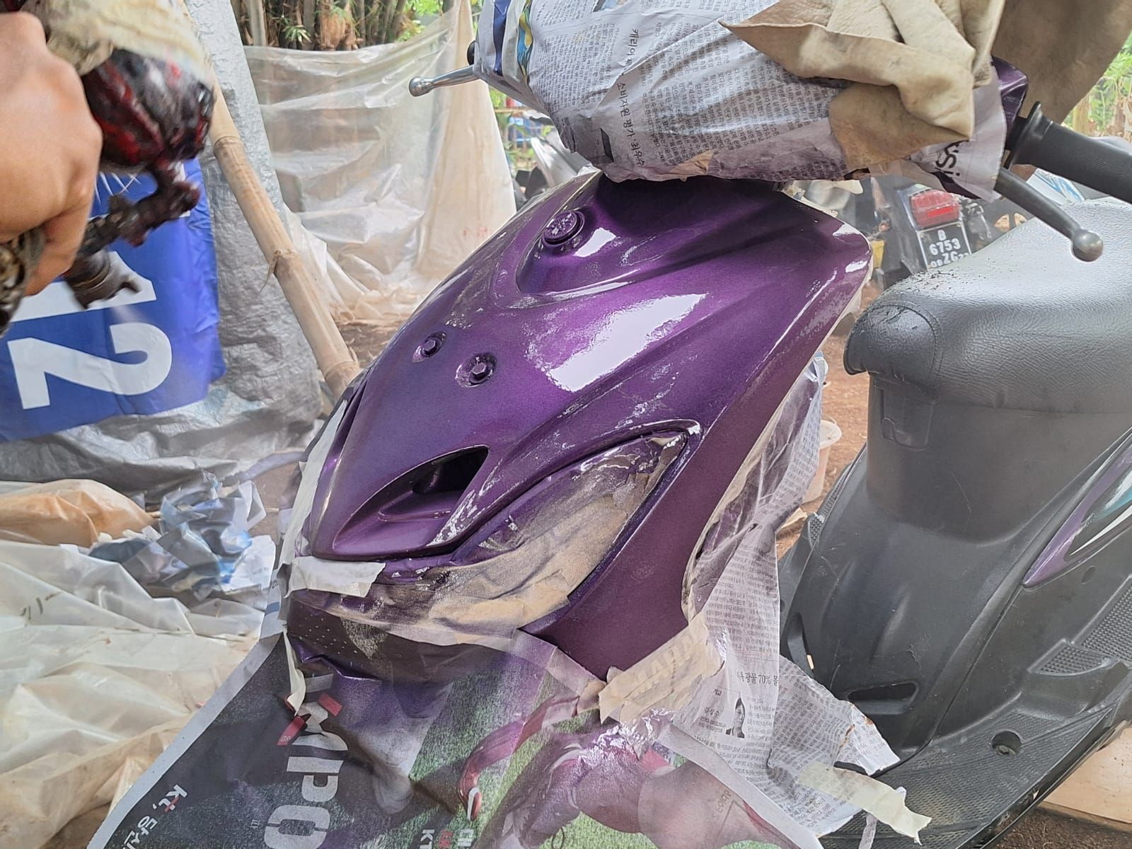 Ini Cara Ampuh Ngerepaint Body Motor Tanpa Perlu Bongkar Body