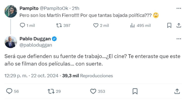 El picante cruce de Pampito y Pablo Duggan por los discursos políticos ... El picante cruce de Pampito y Pablo Duggan por los discursos políticos ...