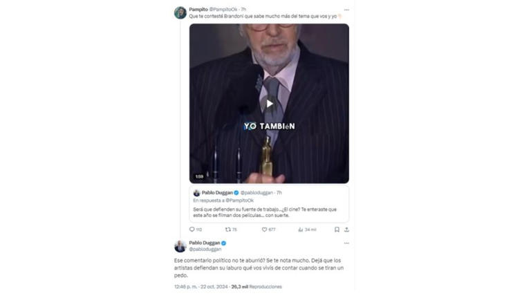 El picante cruce de Pampito y Pablo Duggan por los discursos políticos ... El picante cruce de Pampito y Pablo Duggan por los discursos políticos ...