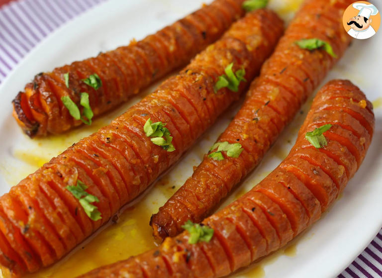 Carottes rôties au miel et à la clémentine