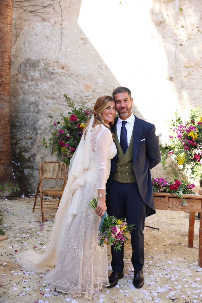 El vestido de novia de Esther García en su boda con Pablo Ojeda, nutricionista de laSexta