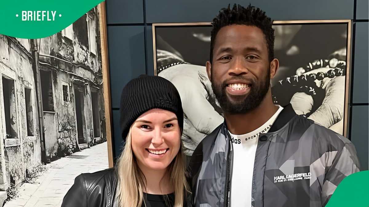 Siya Kolisi video with blonde woman fuels Rachel reunion rumours online