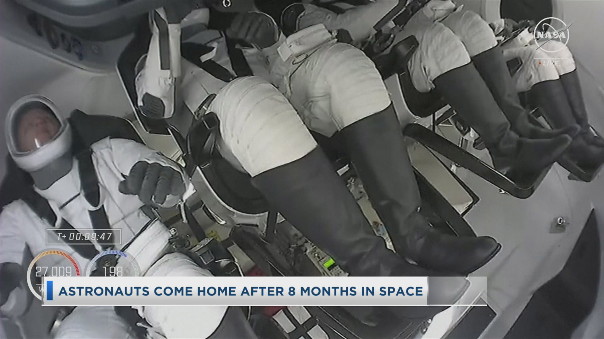 Astronauts Come Home After 8 Months In Space Astronauts Come Home After 8 Months In Space