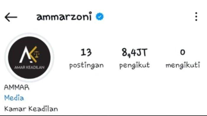Sempat Ditawarkan Rp2 Miliar,Akun Instagram Ammar Zoni Diduga Telah Terjual Sempat Ditawarkan Rp2 Miliar,Akun Instagram Ammar Zoni Diduga Telah Terjual