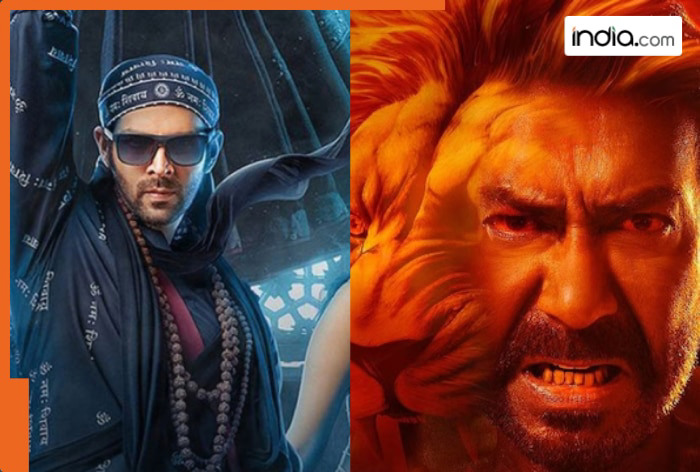 Singham Again vs Bhool Bhulaiyaa 3: Ajay Devgn and Kartik Aaryan's ... Singham Again vs Bhool Bhulaiyaa 3: Ajay Devgn and Kartik Aaryan's ...