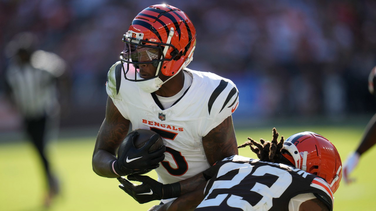 Bengals WR Tee Higgins listed as questionable vs. Eagles Bengals WR Tee Higgins listed as questionable vs. Eagles