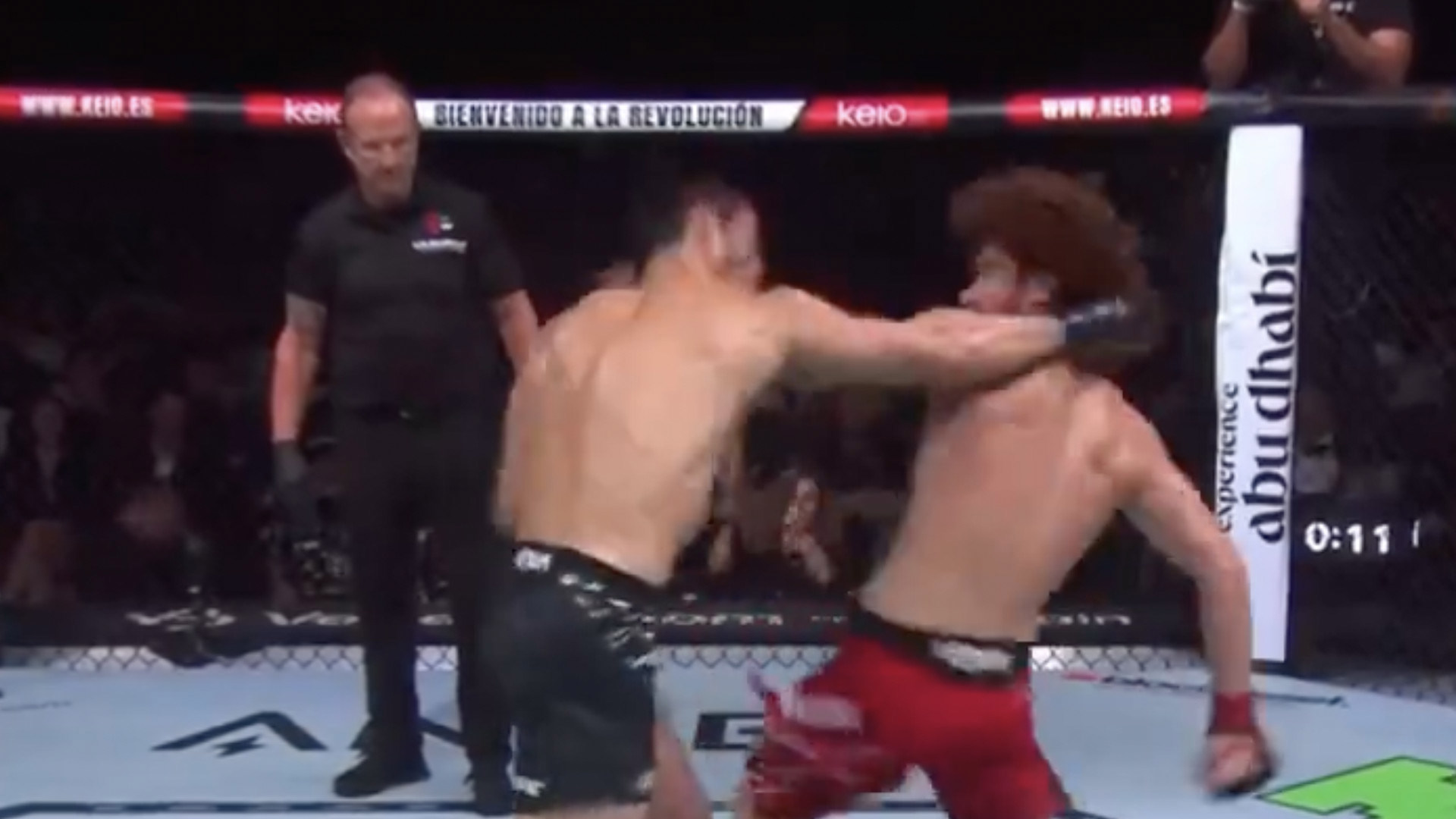 ‘New move unlocked’: Pros react to double spinning backfist knockout by ... ‘New move unlocked’: Pros react to double spinning backfist knockout by ...
